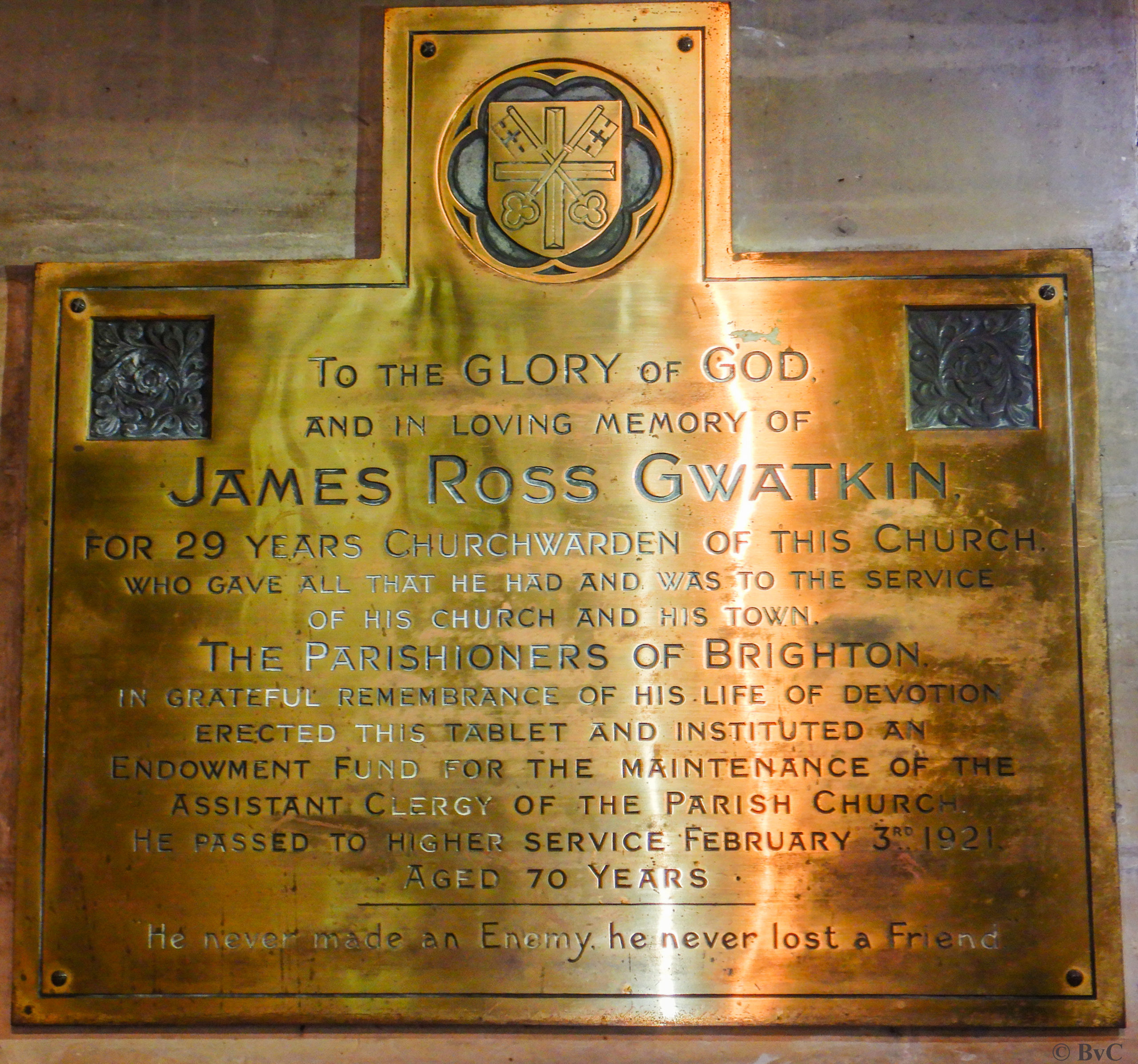 James Ross Gwatkin - St Peter's Heritage